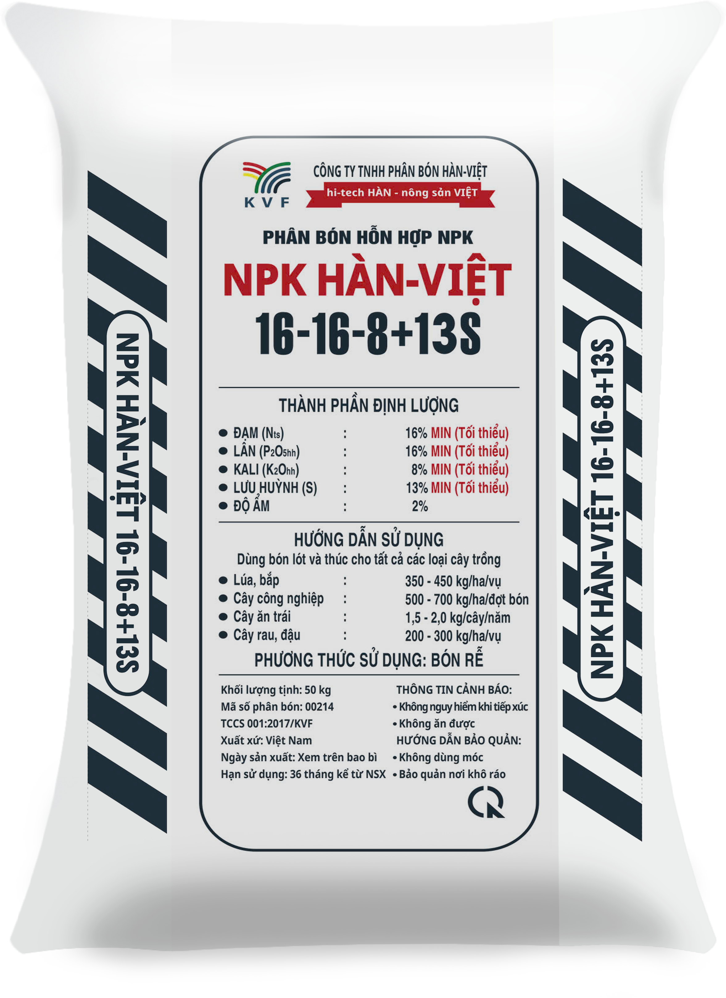 NPK HÀN-VIỆT 16-16-8+13S